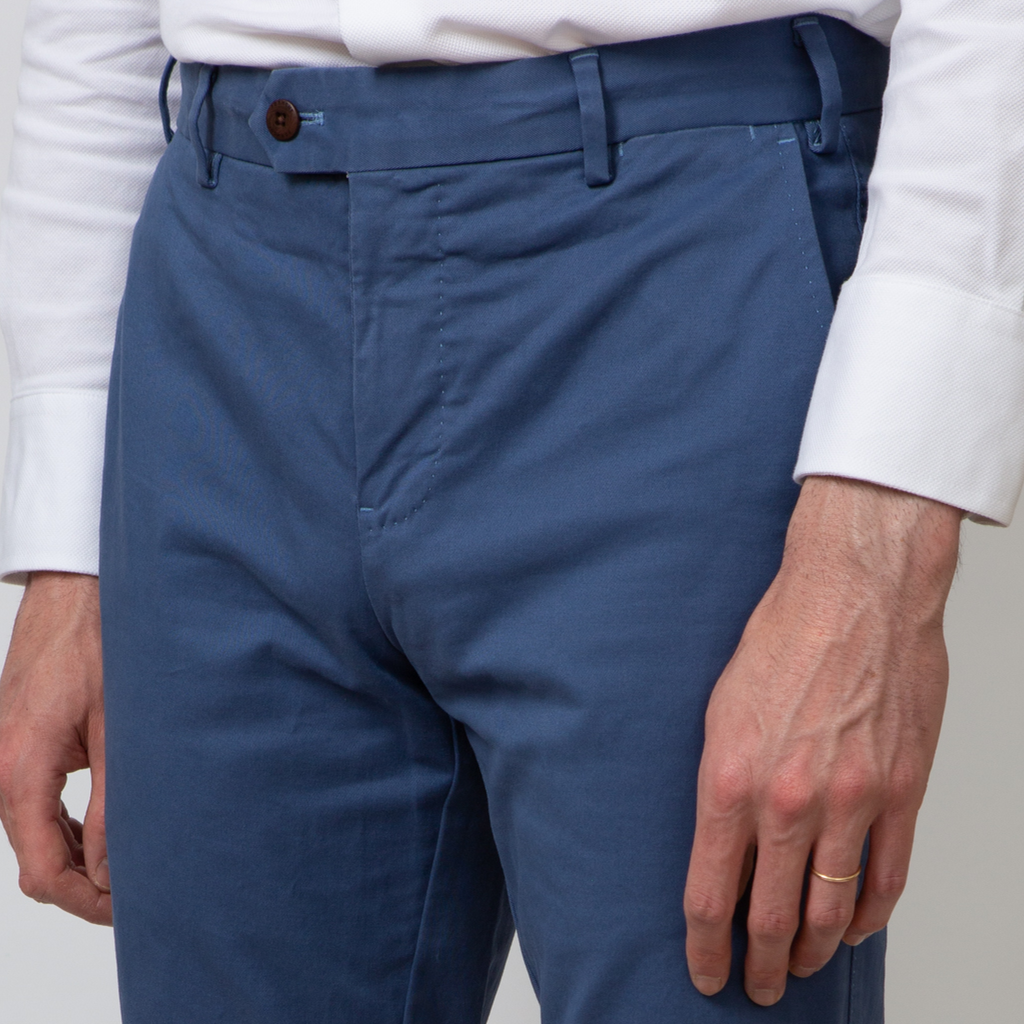 The Medium Weight Chino in Soft Blue – Decent Apparel