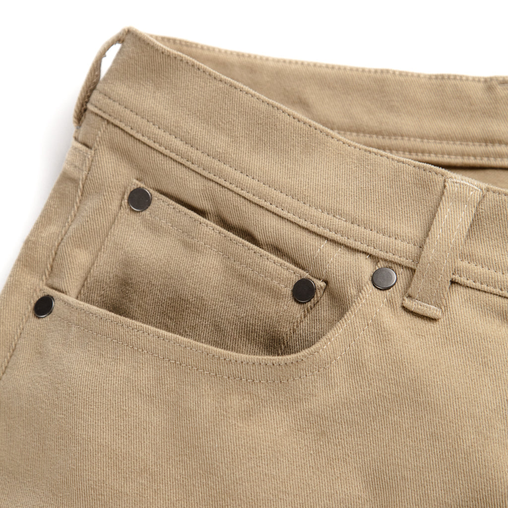 The Brushed Cotton 5-Pocket in Light Brown – Decent Apparel