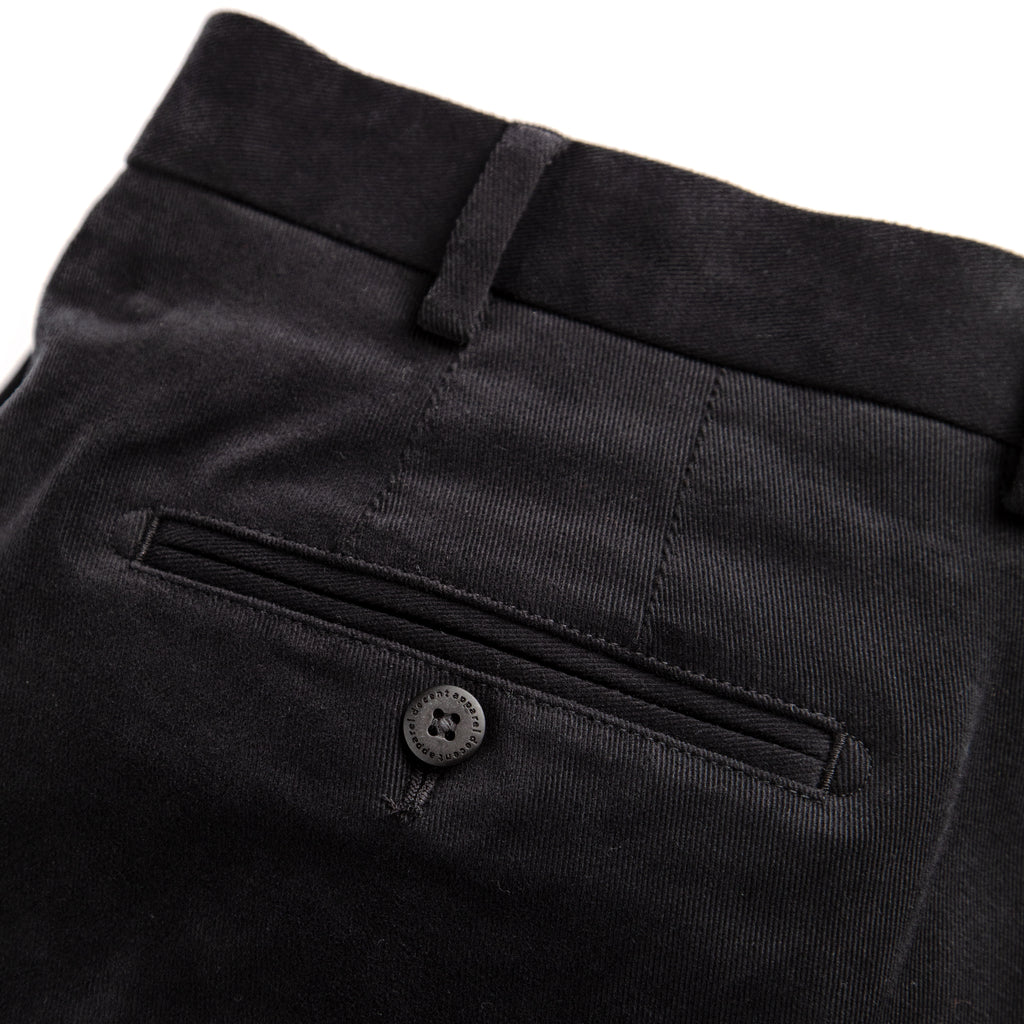 The Brushed Cotton Chino in Black – Decent Apparel